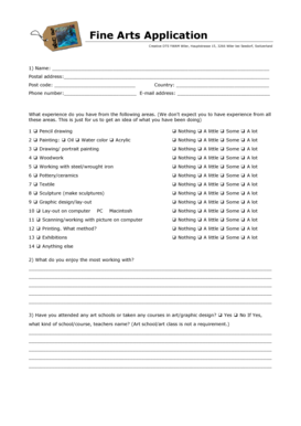 Fillable Online creative dts-switzerland Fine Art track application ...