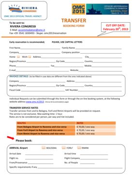 Fillable Online omc TRANSFER - OMC - omc Fax Email Print - pdfFiller