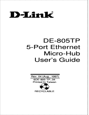 Fillable Online ftp dlink DE-805TP 5 - FTP Site - D-Link - ftp dlink ...