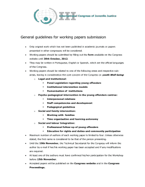 Fillable Online ucp generalguidelines for the working papers form Fax ...