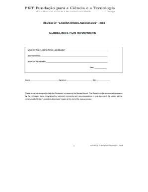 Fillable Online GUIDELINES FOR REVIEWERS Fax Email Print - pdfFiller