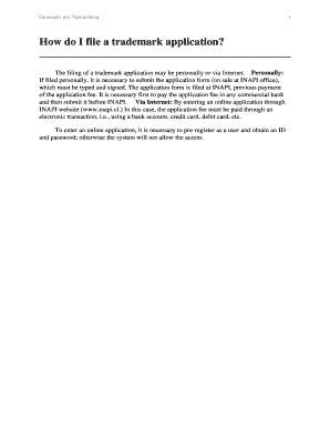 Fillable Online How do I file a trademark application Fax Email Print ...