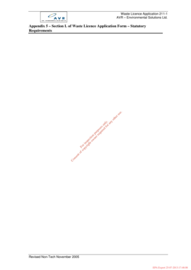 Fillable Online epa Appendix 5 Section L of Waste Licence Application ...