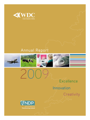 Fillable Online wdc WDC Annual Report 2009 - Western Development Commission - wdc Fax Email ...
