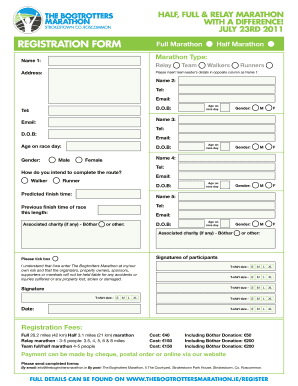 REGISTRATION FORM - The Bogtrotters Marathon - Thebogtrottersmarathon ...