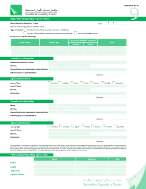 Fillable Online Securities' Ownership Transfer Form Fax Email Print ...