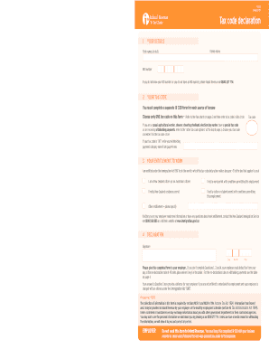 Fillable Online Tax code declaration - NZRPA Fax Email Print - pdfFiller