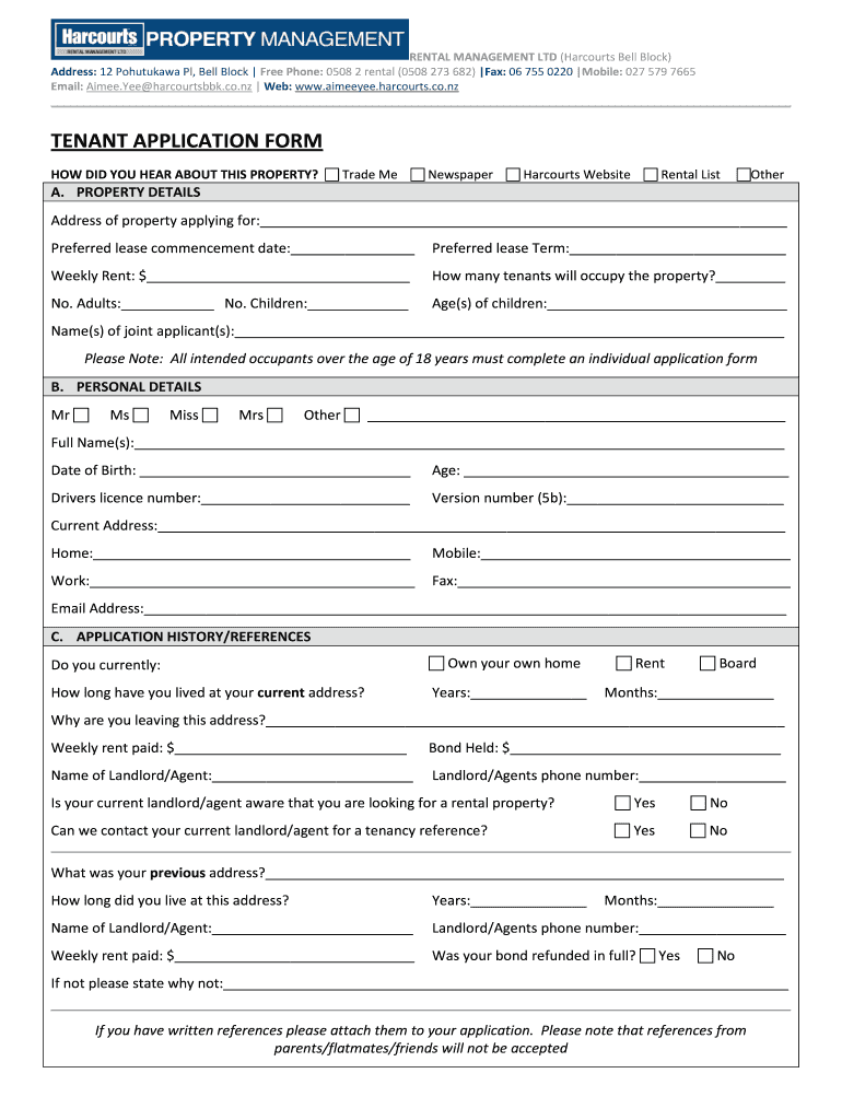 Tenancy Agreement Form Nz Fill Out Sign Online DocHub