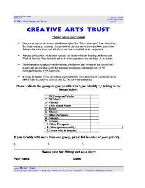 Fillable Online About You form - Adobe Acrobat PDF Fax Email Print ...