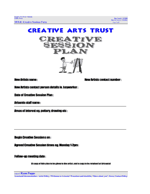 Fillable Online Creative Session form Fax Email Print - pdfFiller