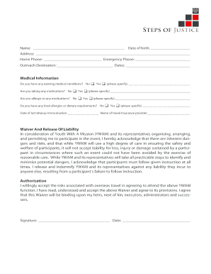 Fillable Online SOJ Authorisation Form 18+ - Mission Adventures NZ Fax ...