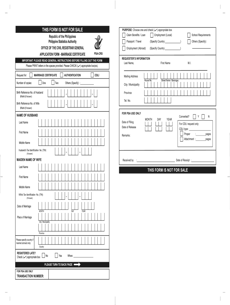 Marriage License Application Form 2020 2022 Fill And Sign Printable 
