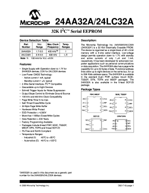 Fillable Online 24AA32A/24LC32A - Free Fax Email Print - pdfFiller