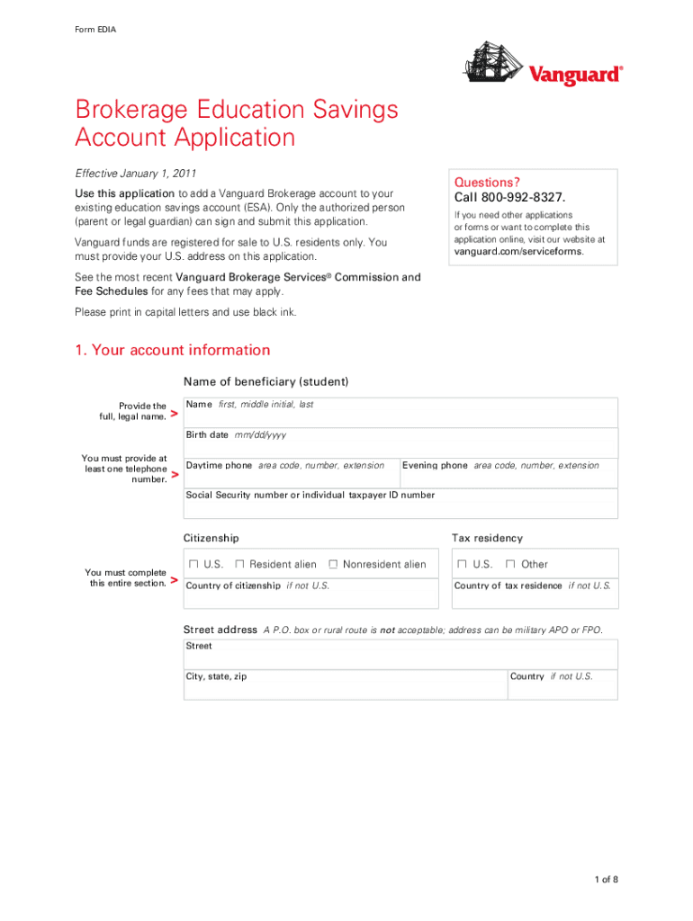 Vanguard Forms And Applications - Fill Online, Printable, Fillable ...