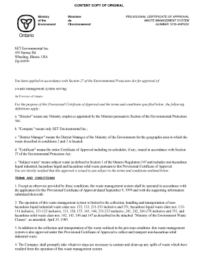 Fillable Online PROVISIONAL CERTIFICATE OF APPROVAL Fax Email Print ...