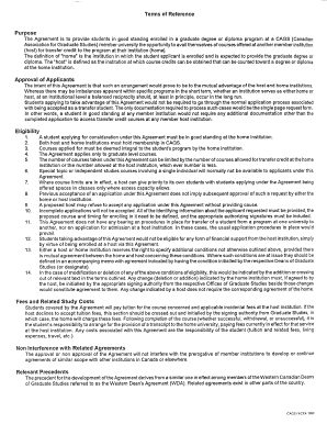 Fillable Online Termsof Reference Fax Email Print - pdfFiller