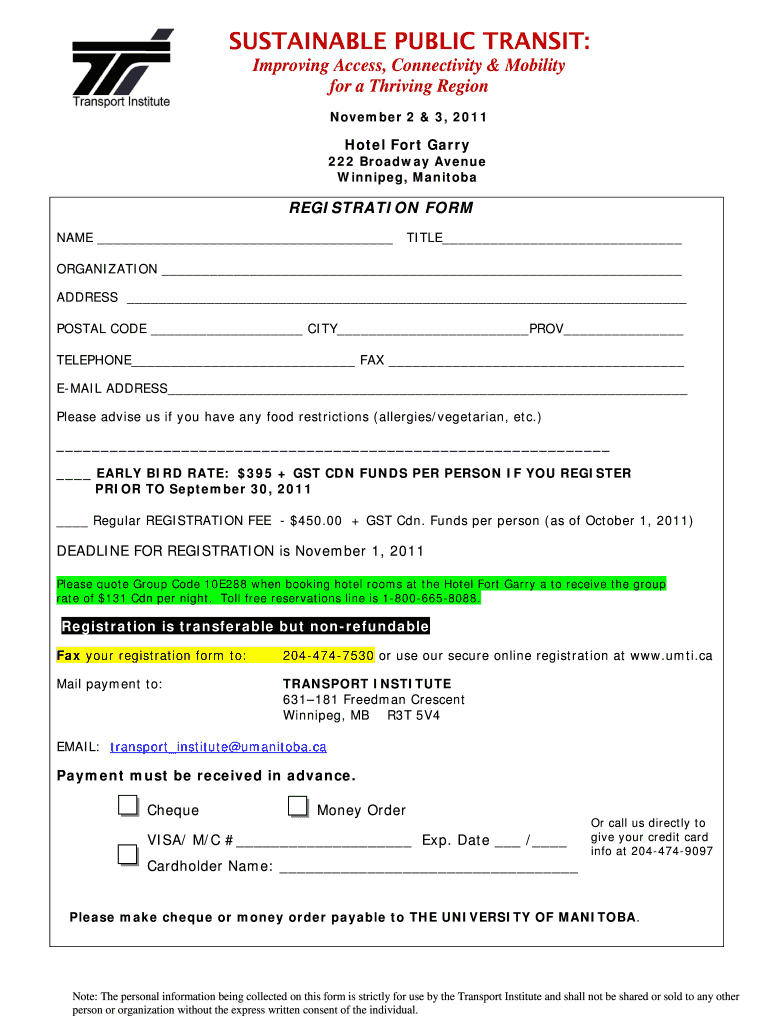 Fillable Online Sustainable Public Transit: Improving Access ...