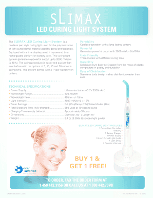 Fillable Online Decembre-Slimax-Curing-Light-EN. Shipper's Export ...
