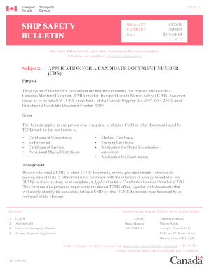 Cdn Application Form - Fill Online, Printable, Fillable, Blank | pdfFiller