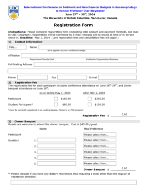 Fillable Online geog ubc Registration Form - UBC Department of Geography - University of ...