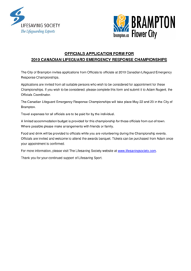 Fillable Online Officials Application Form Fax Email Print - pdfFiller