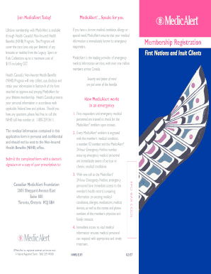 Fillable Online medic alert order form for canadian forces members Fax ...