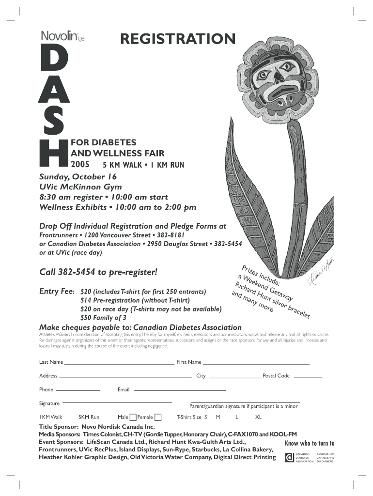 Dash registration form indd - Canadian Diabetes Association - diabetes ...
