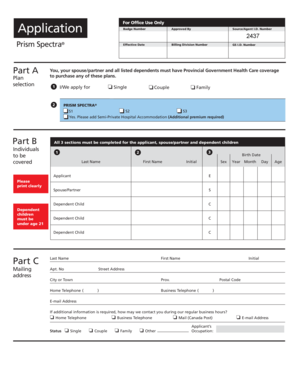 Fillable Online Spectra Program Application Form PDF - SmartTerm.ca Fax ...