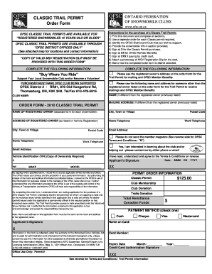 Fillable Online 2009-10 Classic Permit Order Form - Purchasers Final-D2 ...