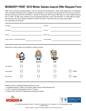 Fillable Online Redemption form - Smart Canucks Fax Email Print - pdfFiller