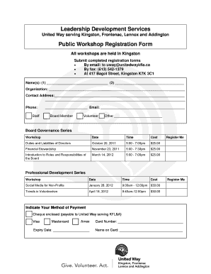Fillable Online LDS 2011-12 Registration Form - United Way Fax Email ...