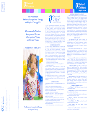 Fillable Online Best Practices in Pediatric Occupational Therapy and ...