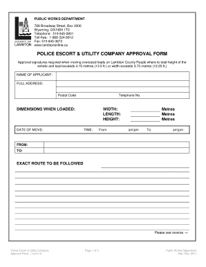 How To Ask For A Police Escort - Fill Online, Printable, Fillable ...