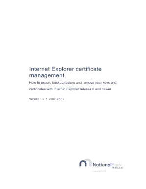 Fillable Online Internet Explorer certificate Fax Email Print - pdfFiller