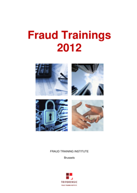Fillable Online Fraud Trainings 2012 - Triforensic Fax Email Print ...
