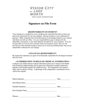 Fillable Online Signature on File Form - Vision City Of Lake Worth Fax ...