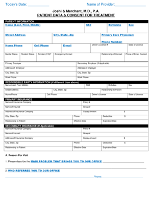 Fillable Online Joshi & Merchant, M.D., P.A. Fax Email Print - pdfFiller