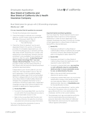 Fillable Online blue shield of california form c12914 with instructions ...