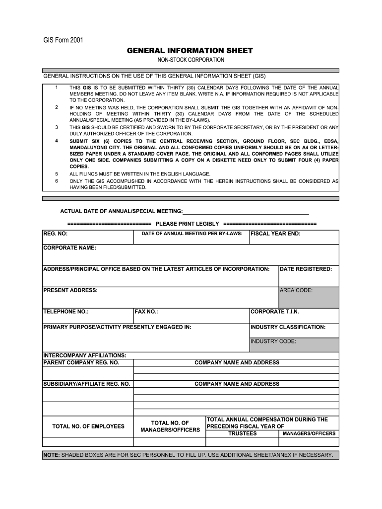 General Information Sheet Fill Out Sign Online DocHub