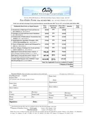 Fillable Online Order-Form - Omniz Fax Email Print - pdfFiller