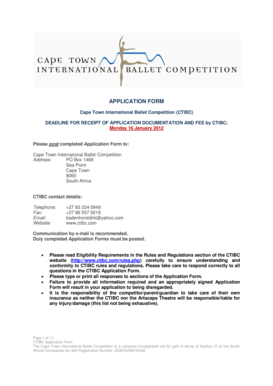 Fillable Online APPLICATION FORM - ctibc Fax Email Print - pdfFiller