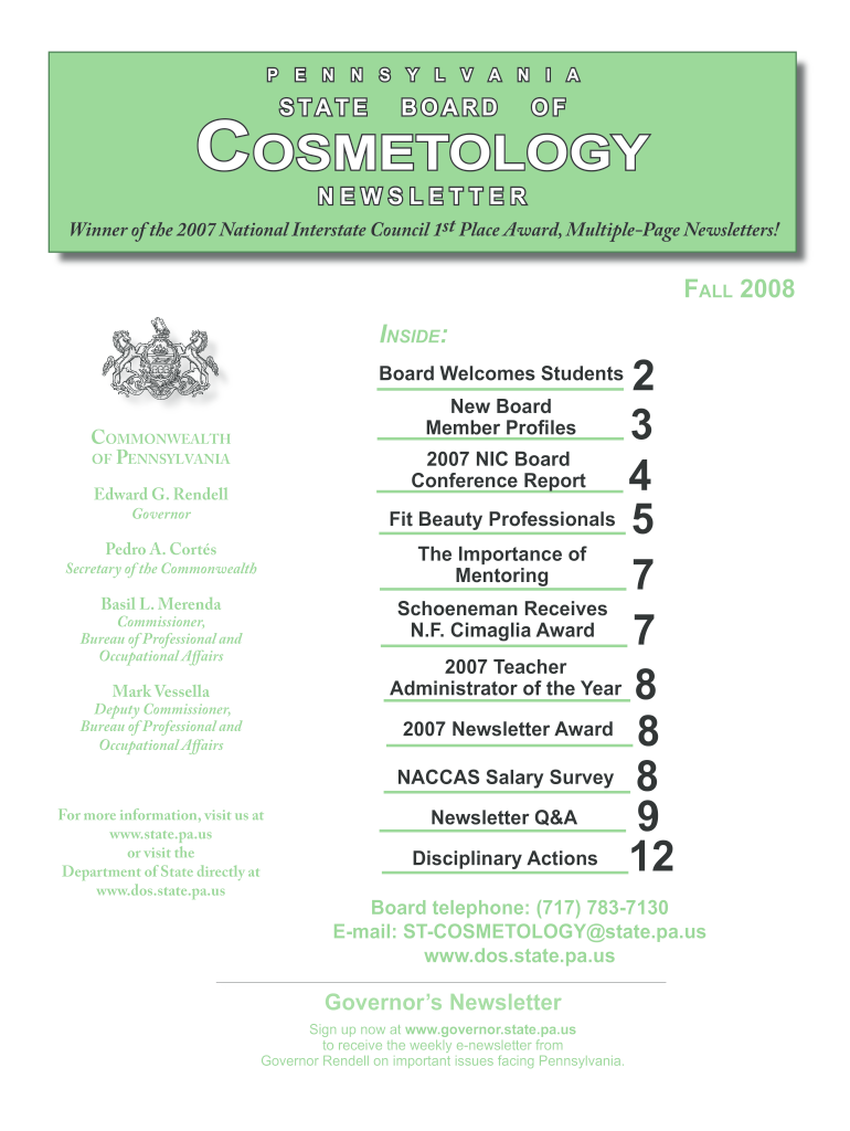 Pa cosmetology license lookup: Fill out & sign online | DocHub