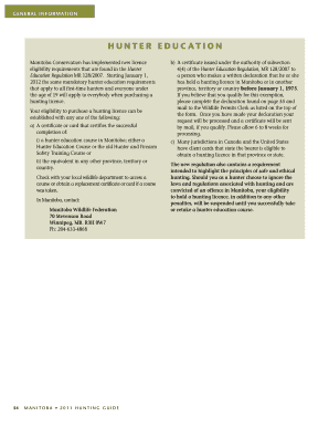 Fillable Online hunter safety form Fax Email Print - pdfFiller