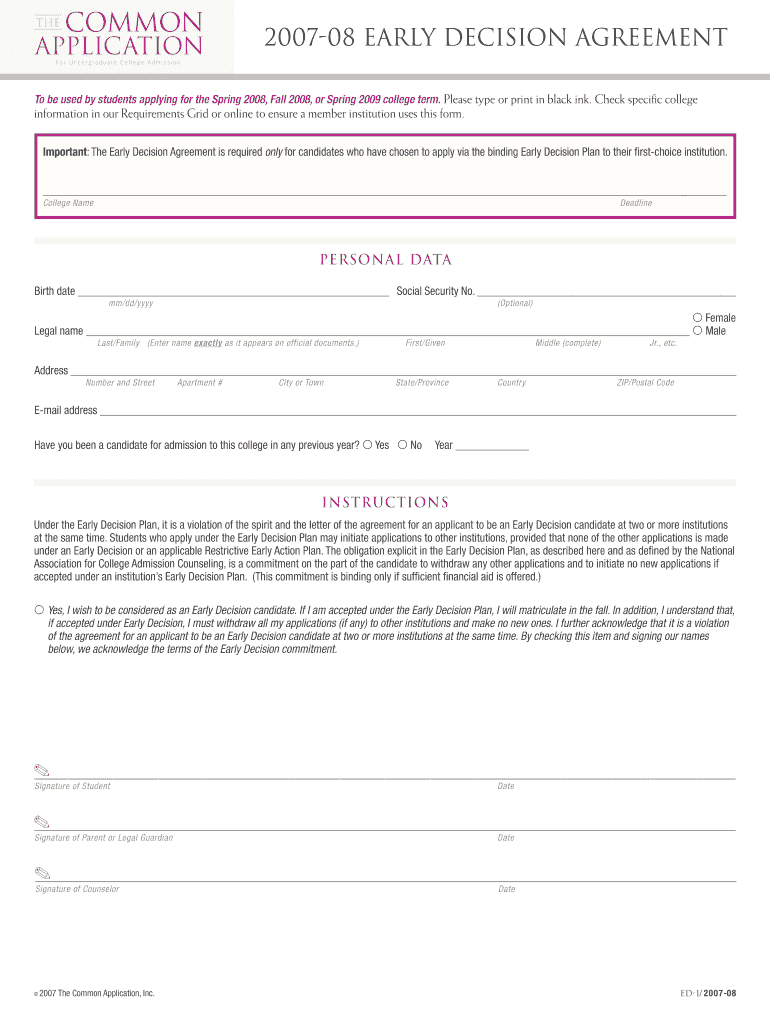 Fillable Online 2007-08 First-year Application Fax Email Print - pdfFiller