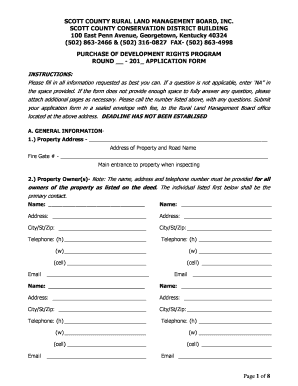 Fillable Online Copy of Application - Georgetown-Scott County Planning Commission Fax Email ...
