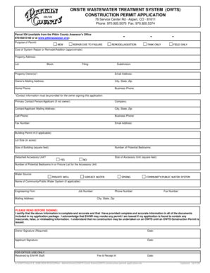 Fillable Online (owts) construction permit application - Aspenpitkin ...