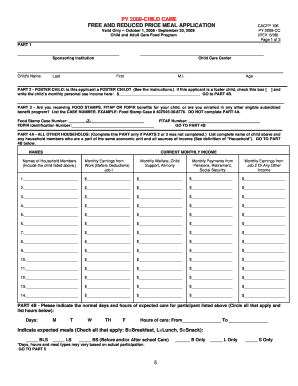 Fillable Online CACFP Application Fax Email Print - pdfFiller