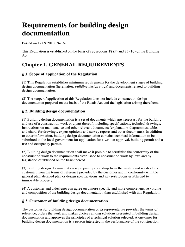 Fillable Online Requirements for building design Fax Email Print ...