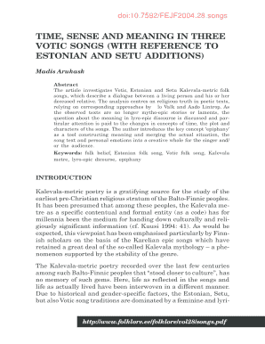 Fillable Online TIME, SENSE AND MEANING IN THREE Fax Email Print ...