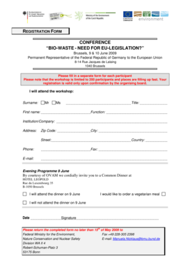 Fillable Online ec europa Registration form - ec europa Fax Email Print ...